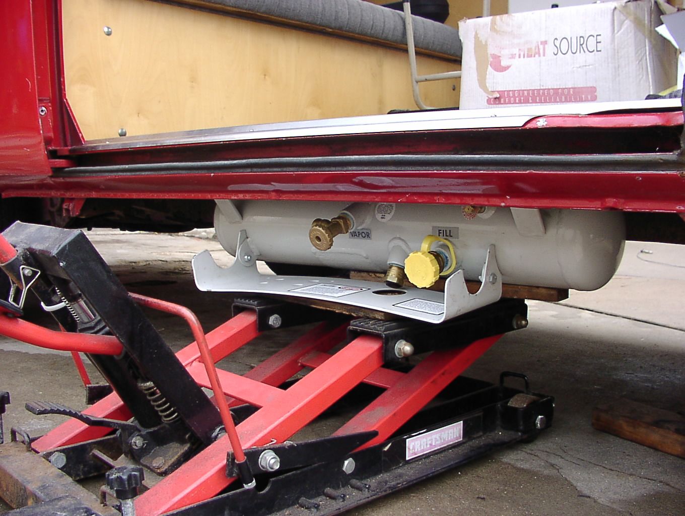 TheSamba.com :: Bay Window Bus - View topic - Propane Tank Install w ...